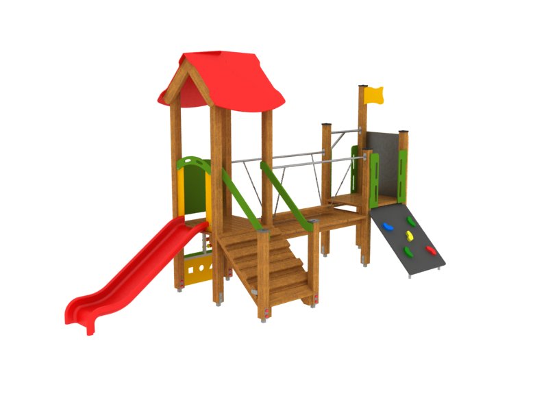 Zestaw drewniany BS 100 | Producent placów zabaw FenixPlay